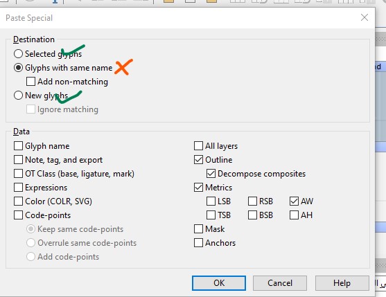 Copy and paste issue - FontCreator - Bug Reports - High-Logic Forum