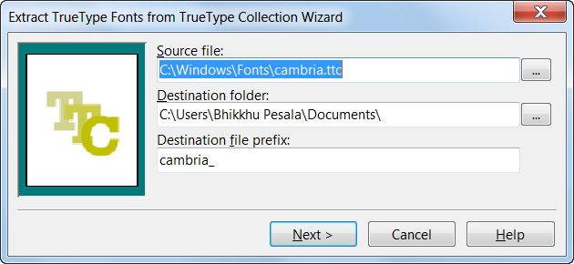 Cambria TTC Font is not Load - FontCreator - Support - High-Logic Forum